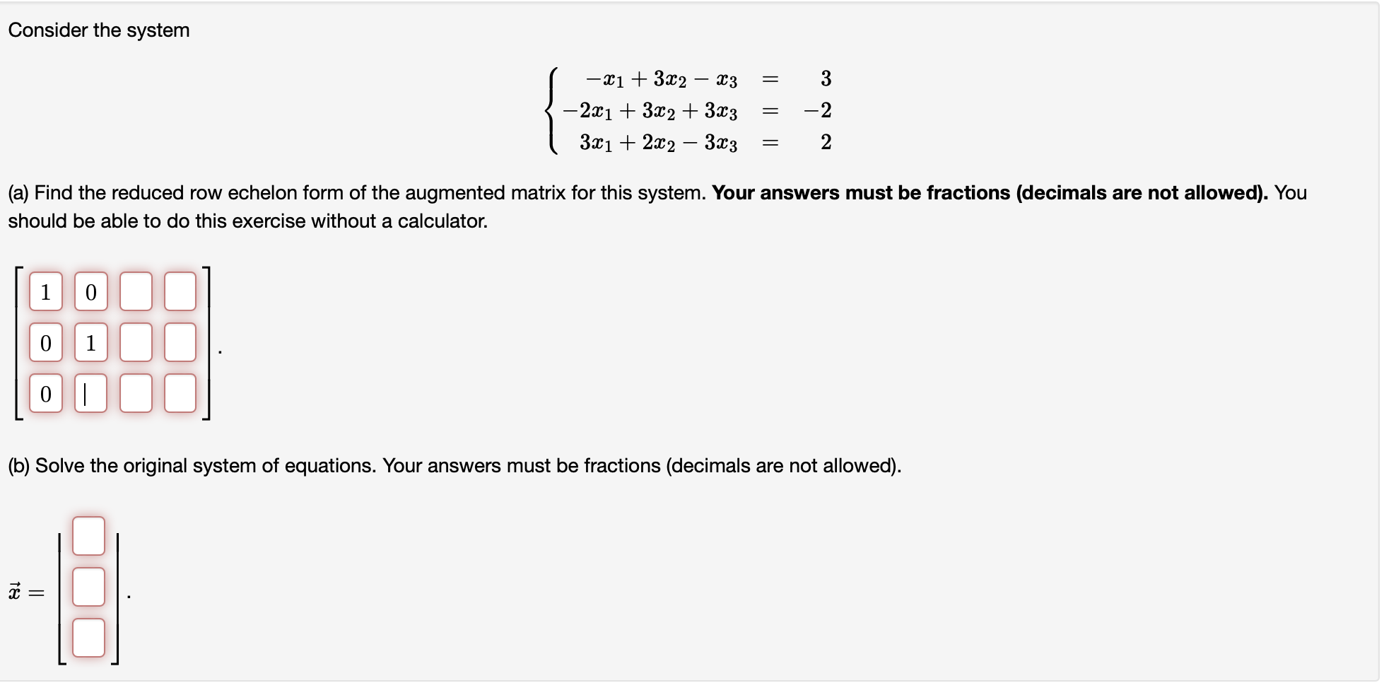 Solved Consider the system | Chegg.com