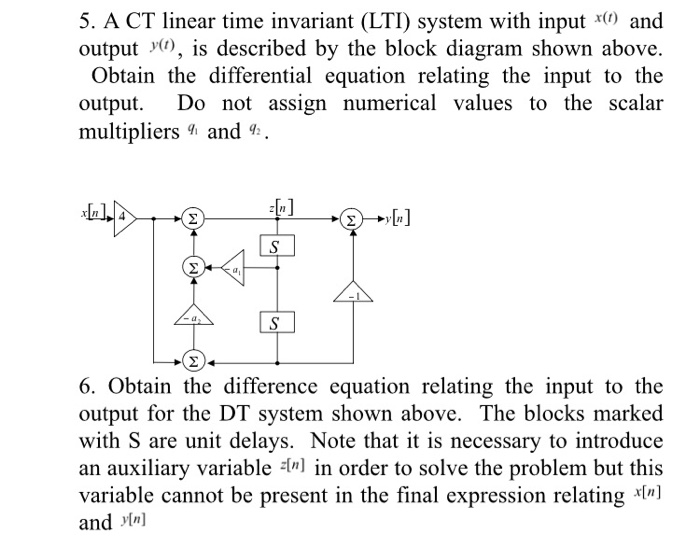 Solved 5. A CT linear time invariant (LTI) system with input | Chegg.com