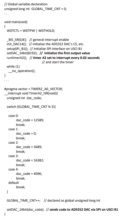 Solved 3) An AD5552, a 14-bit SPI digital-to-analog | Chegg.com