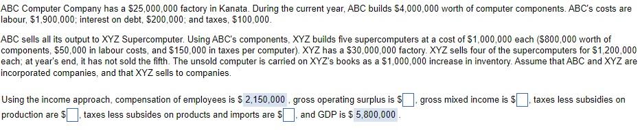 Solved ABC Computer Company has a $25,000,000 factory in | Chegg.com