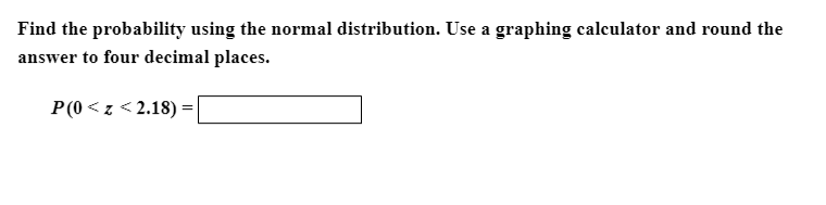 Solved Find the probability using the normal distribution. | Chegg.com