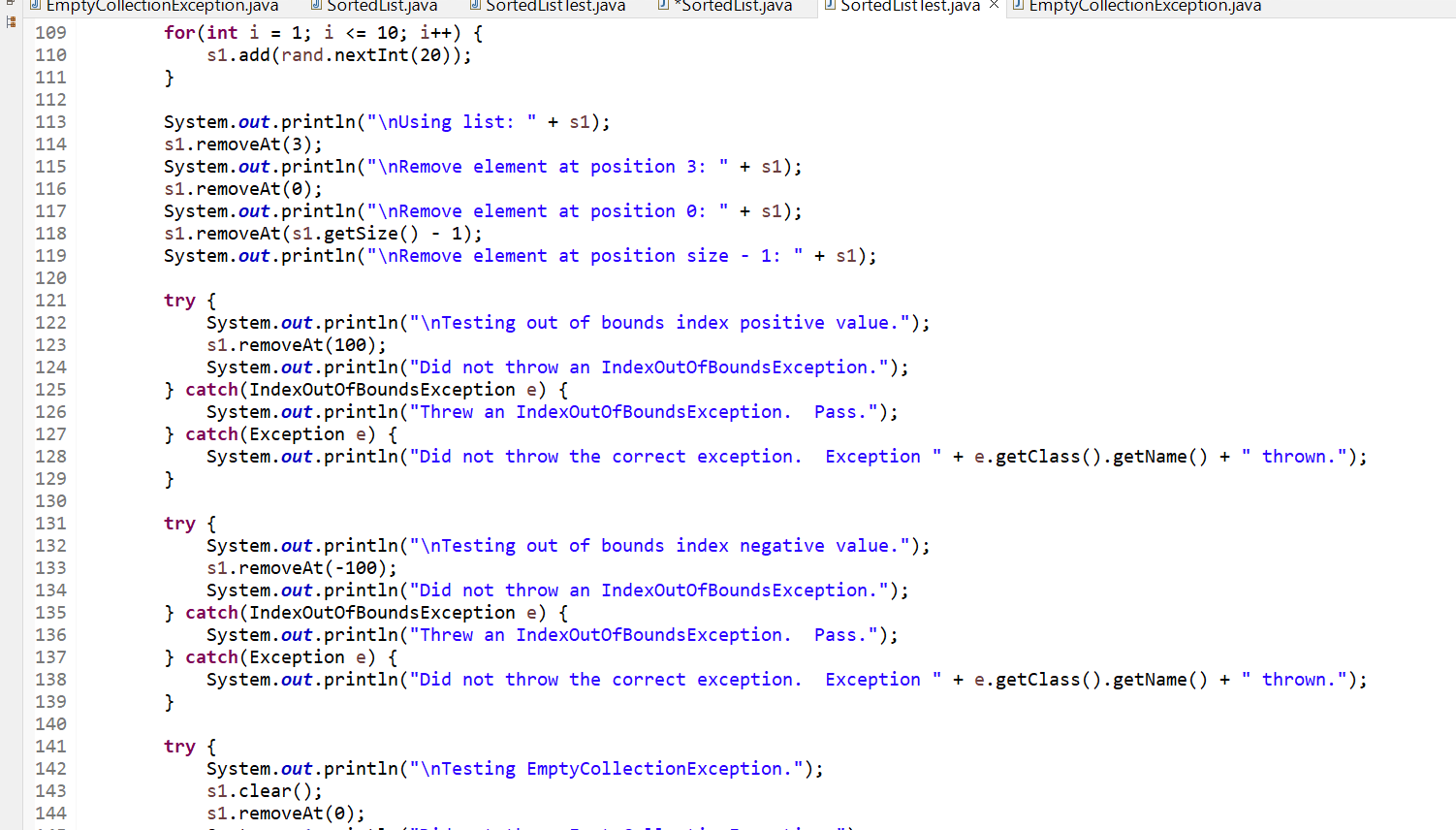 Solved COMPLETE THE CODE BELOW using JAVA): Always Sorted | Chegg.com