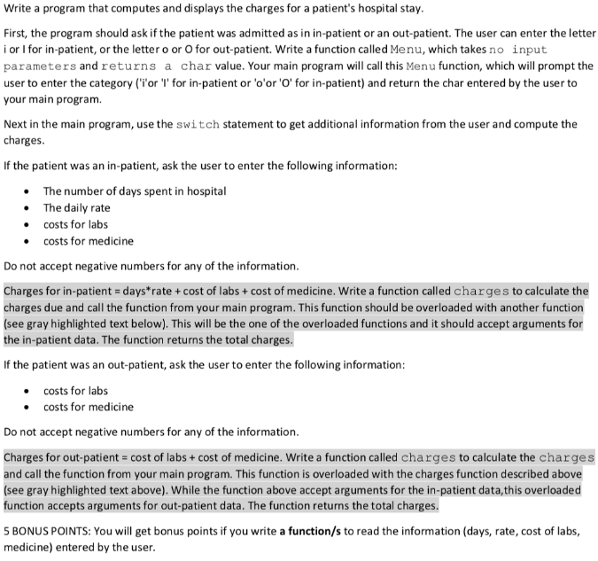 Solved Write a program that computes and displays the | Chegg.com
