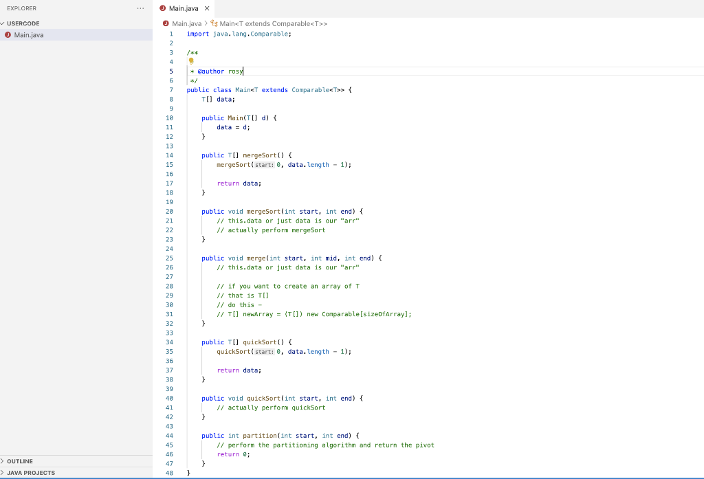 Solved in java plzzz. Make sure you create another class and | Chegg.com