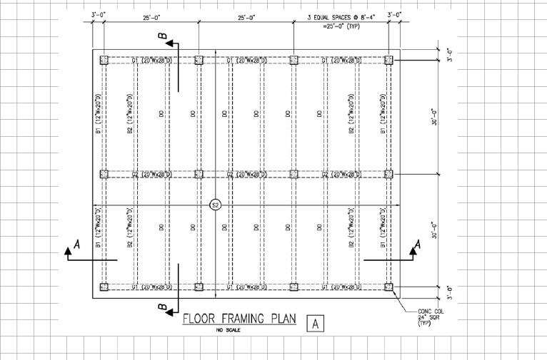 Solved 5.4 Refer to Floor Framing Plan A on the previous | Chegg.com