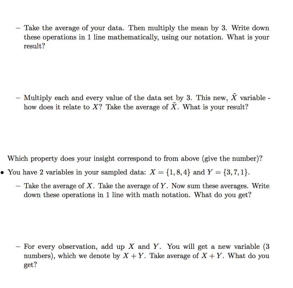 Solved 3 Properties Of Expected Value 30 Pts There Are 4