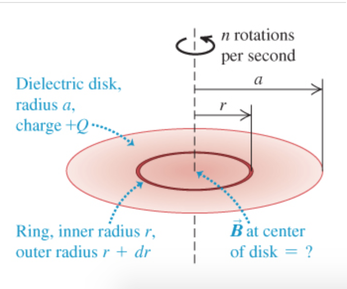 Solved A thin dielectric disk with radius a has a total | Chegg.com