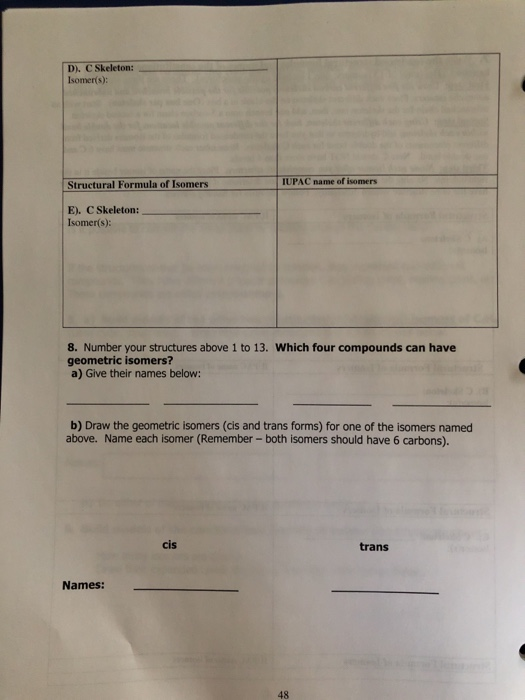Solved Experiment 3 Lab Report UNSATURATED HYDROCARBONS: | Chegg.com
