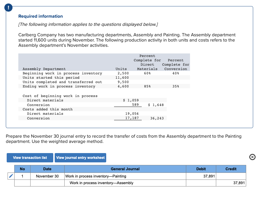 [Solved]: Required information [The following information