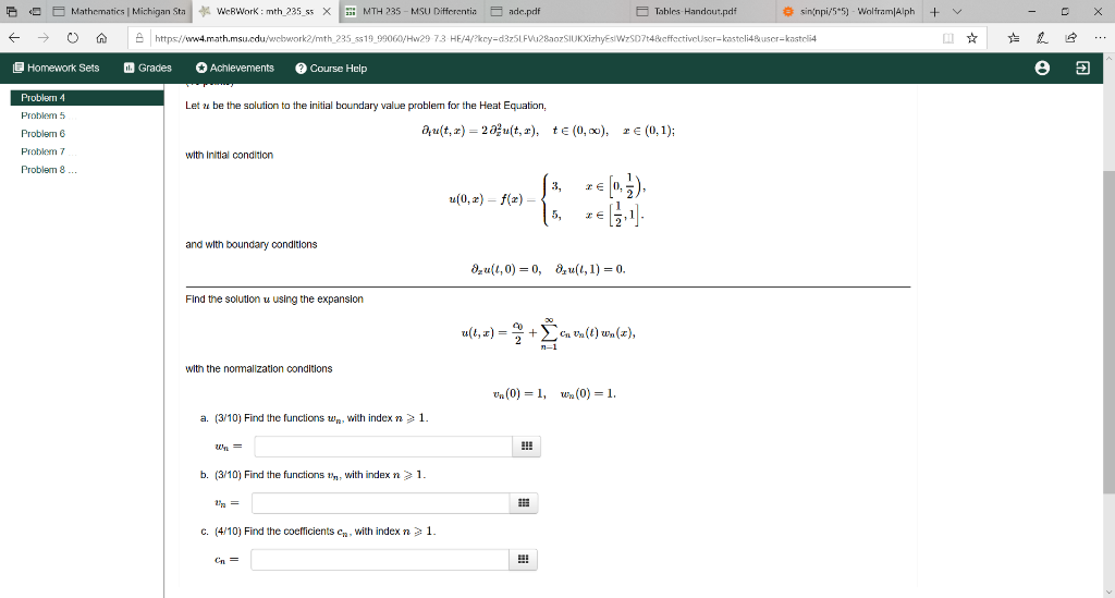 Solved BMathematics MMichigan StaWeRWork mth 235 ss XMTH | Chegg.com Solved BMathematics MMichigan StaWeRWork mth 235 ss XMTH | Chegg.com