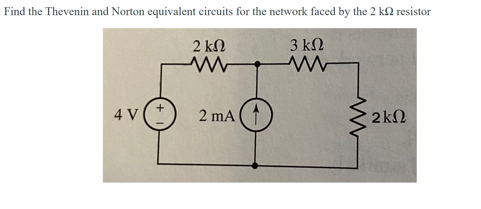 Solved Find the Thevenin and Norton equivalent circuits for | Chegg.com