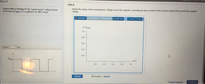 Solved Square-Wave Voltage II The "square-wave" voltage | Chegg.com