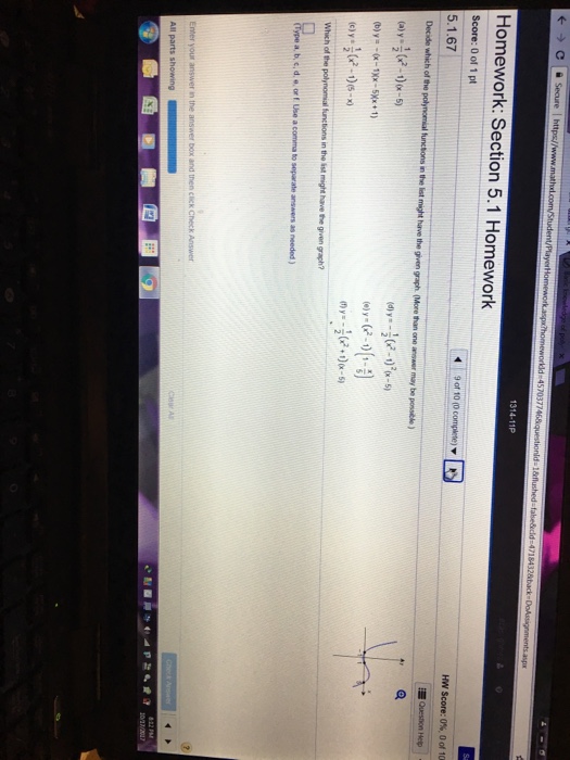 Solved 1314-11P Homework: Section 5.1 Homework HYV Score: | Chegg.com Solved 1314-11P Homework: Section 5.1 Homework HYV Score: | Chegg.com