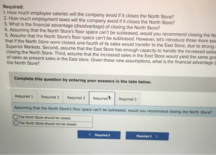 Solved Problem 12-26 Close or Retain a Store [L012-2] | Chegg.com