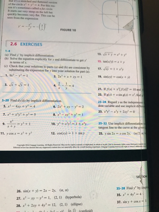 Solved Find Y By Implicit Differentiation Solve The 8713