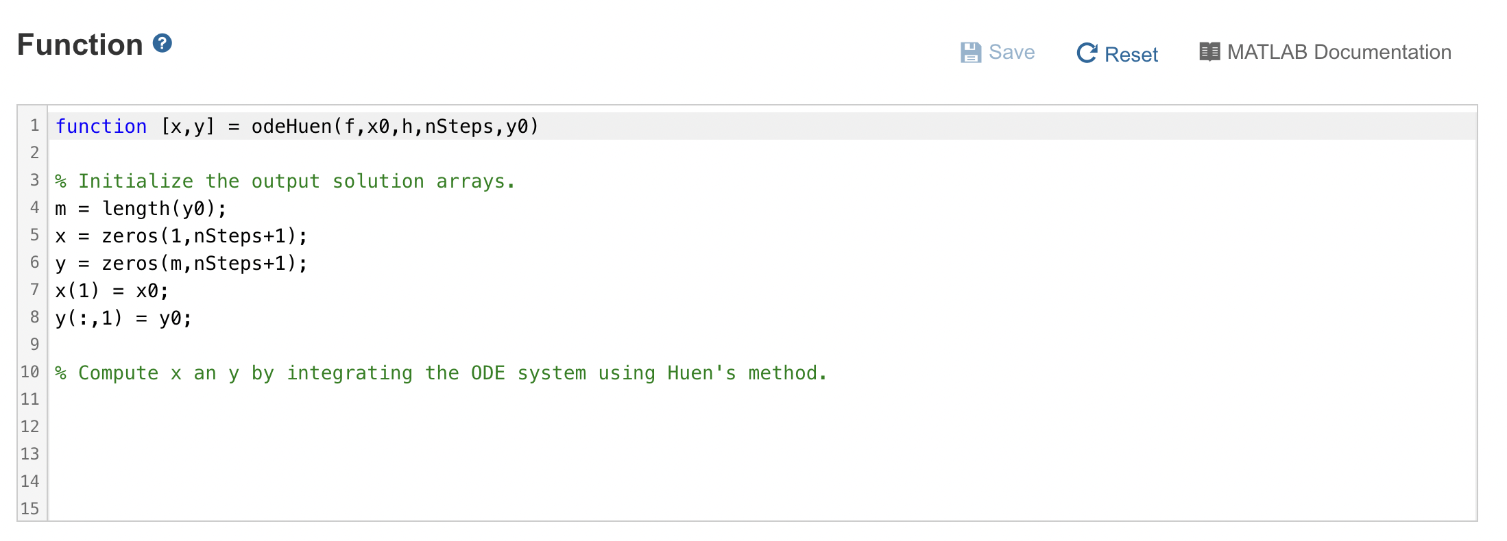Solved Huen's Method for Numerically Integrating ODE's My | Chegg.com