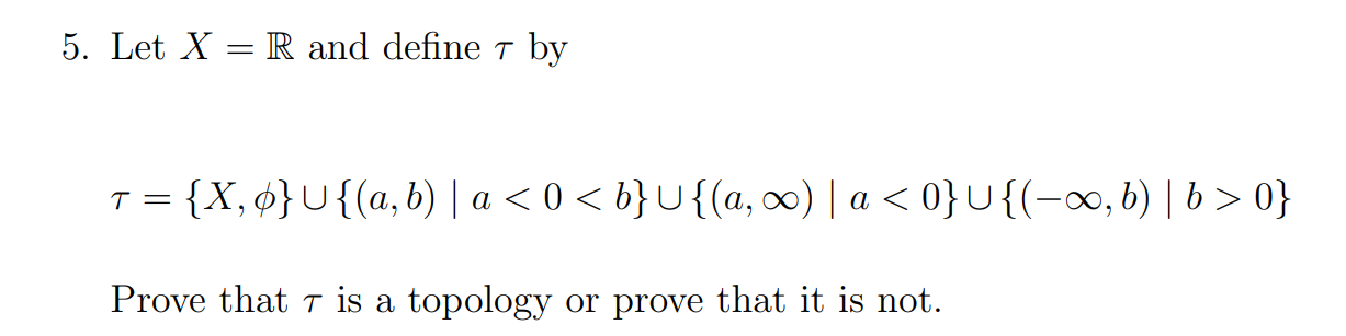 Solved I need help with this Topology Proof question (this | Chegg.com