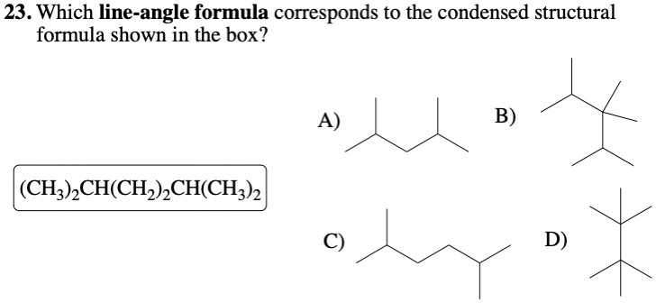 Solved 23. Which line-angle formula corresponds to the | Chegg.com