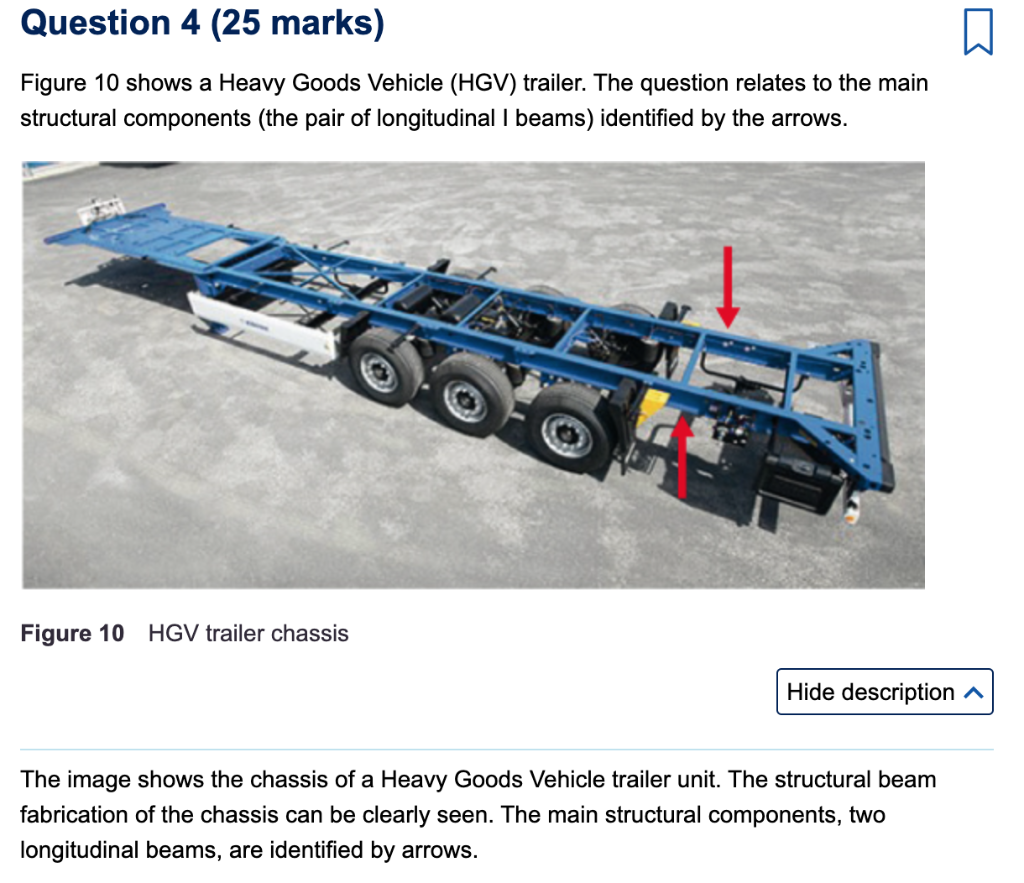Solved Figure 10 shows a Heavy Goods Vehicle (HGV) trailer. | Chegg.com