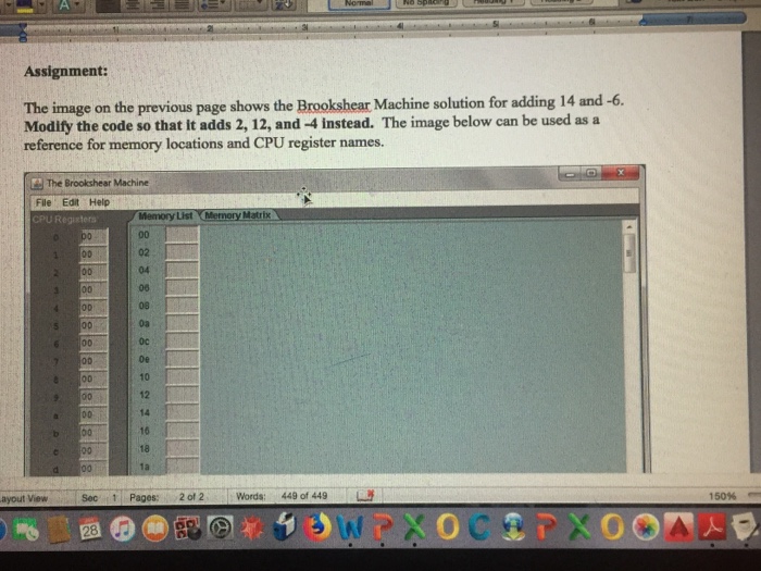 Assignment: The image on the previous page shows the | Chegg.com
