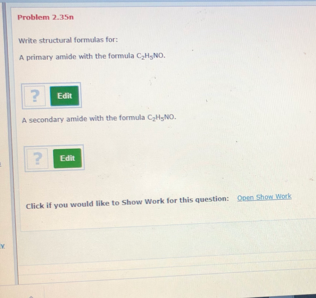 Solved Problem 2.35n Write structural formulas for: A | Chegg.com