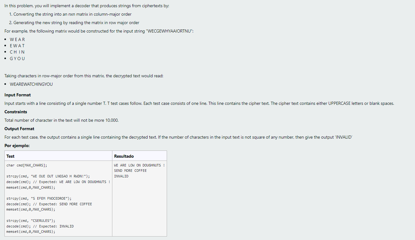 Solved In this problem, you will implement a decoder that | Chegg.com