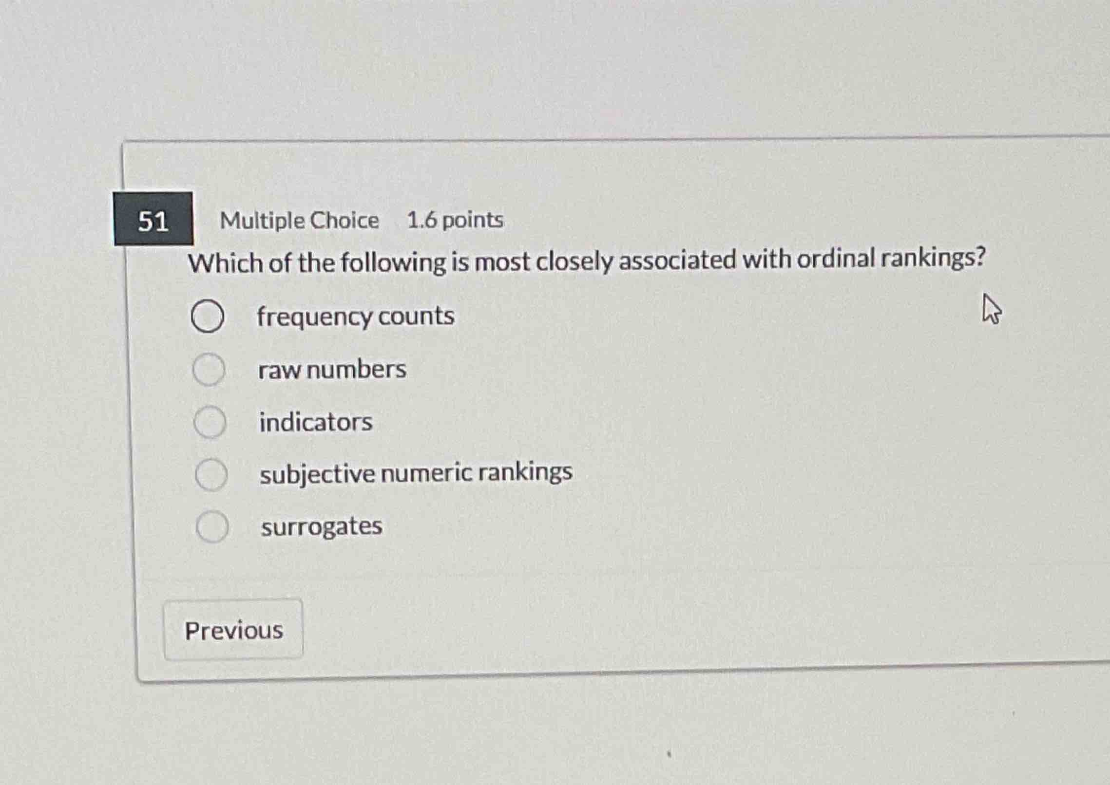 Solved 51Multiple Choice 1.6 ﻿pointsWhich of the following | Chegg.com