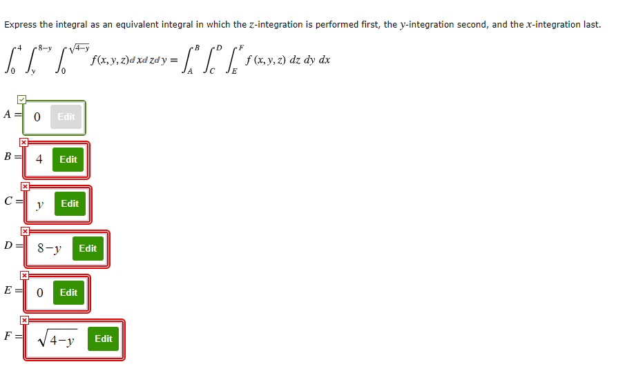 Solved Express the integral as an equivalent integral in | Chegg.com