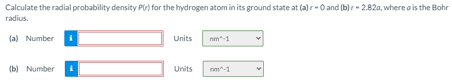Solved Calculate the radial probability density P(r) for the | Chegg.com