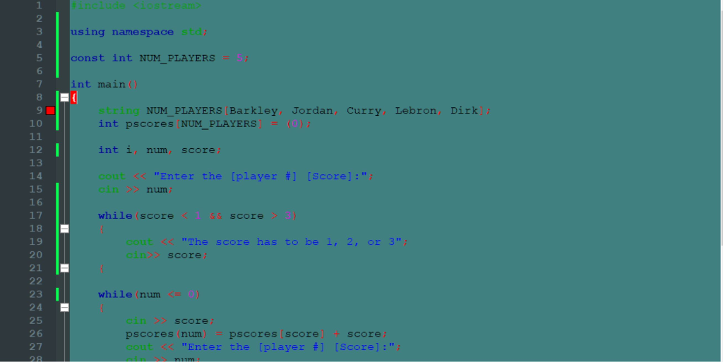 Assume we have an array which has players name. Write | Chegg.com