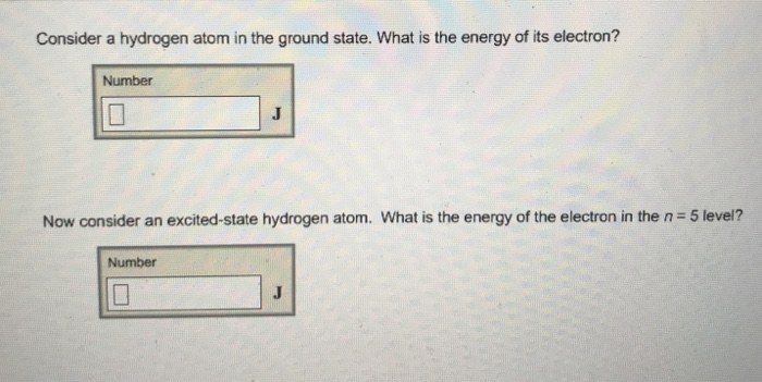 Solved Consider A Hydrogen Atom In The Ground State What Is