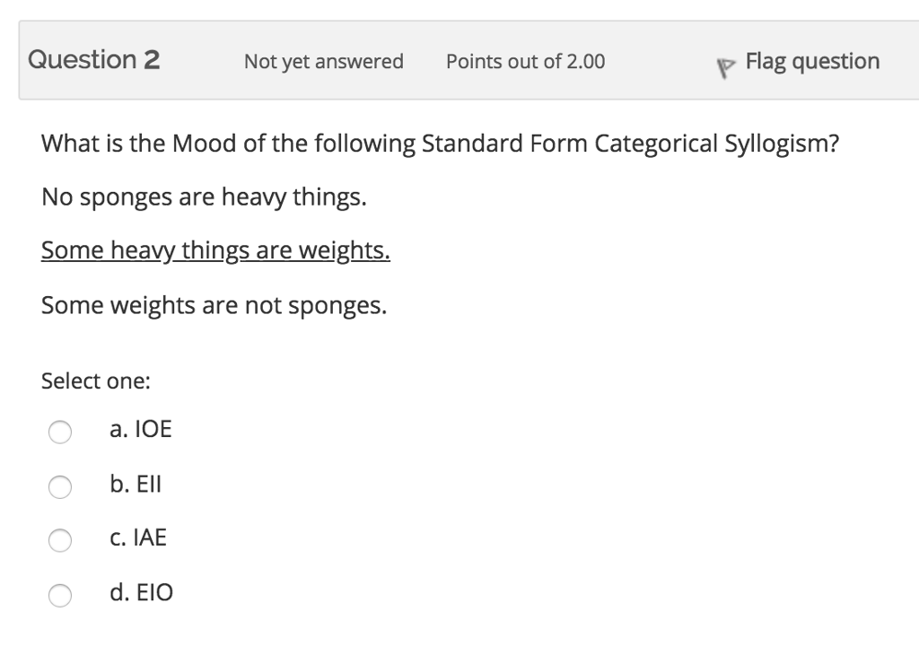 Solved Question 2 Not Yet Answered Points Out Of 2 00 P Flag