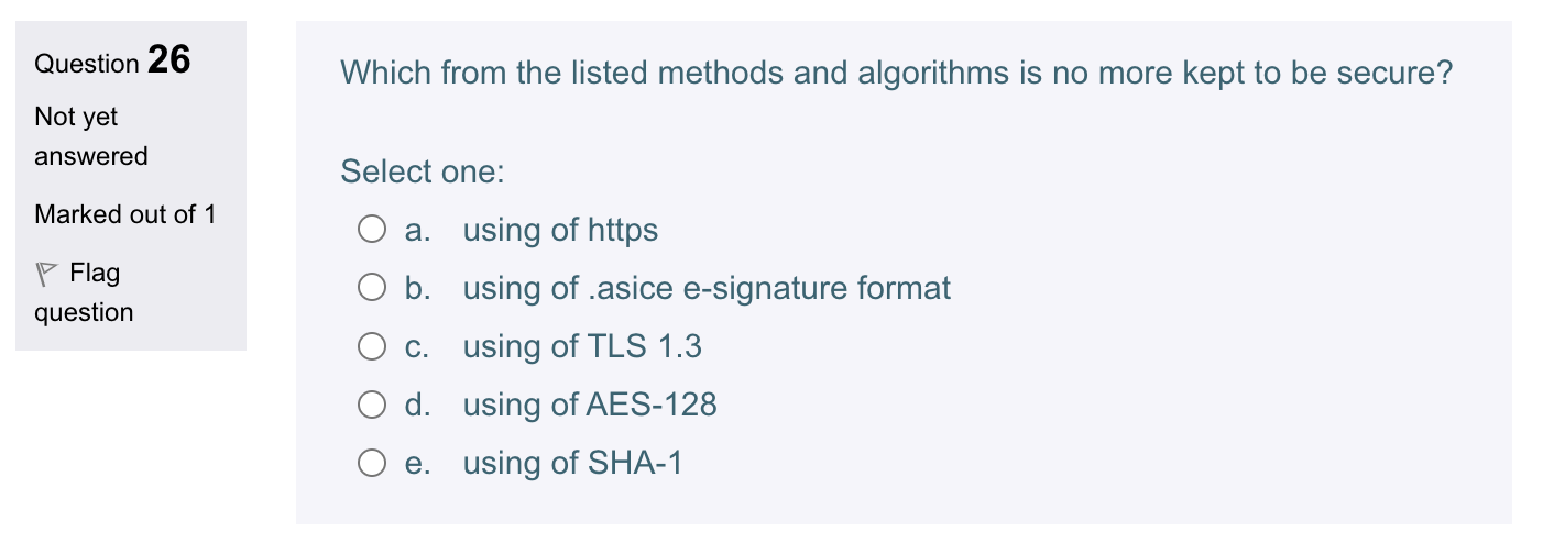Solved Question 23 What is the highest level of e-signatures | Chegg.com