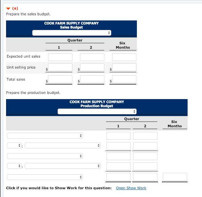 Solved Problem 9-1A (Part Level Submission) Cook Farm Supply | Chegg.com