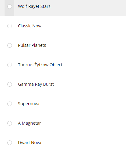 Solved These are higher mass supergiant stars, often with | Chegg.com