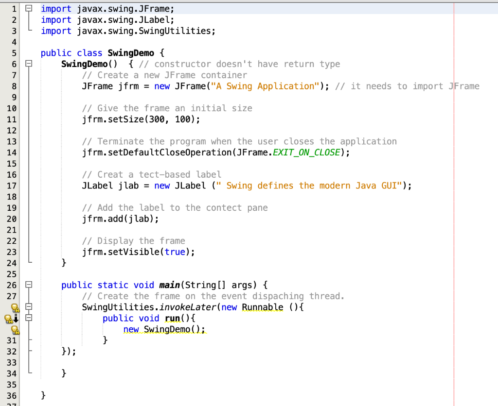 Solved Modify Swingdemo Example Chapter Jframe Displays F