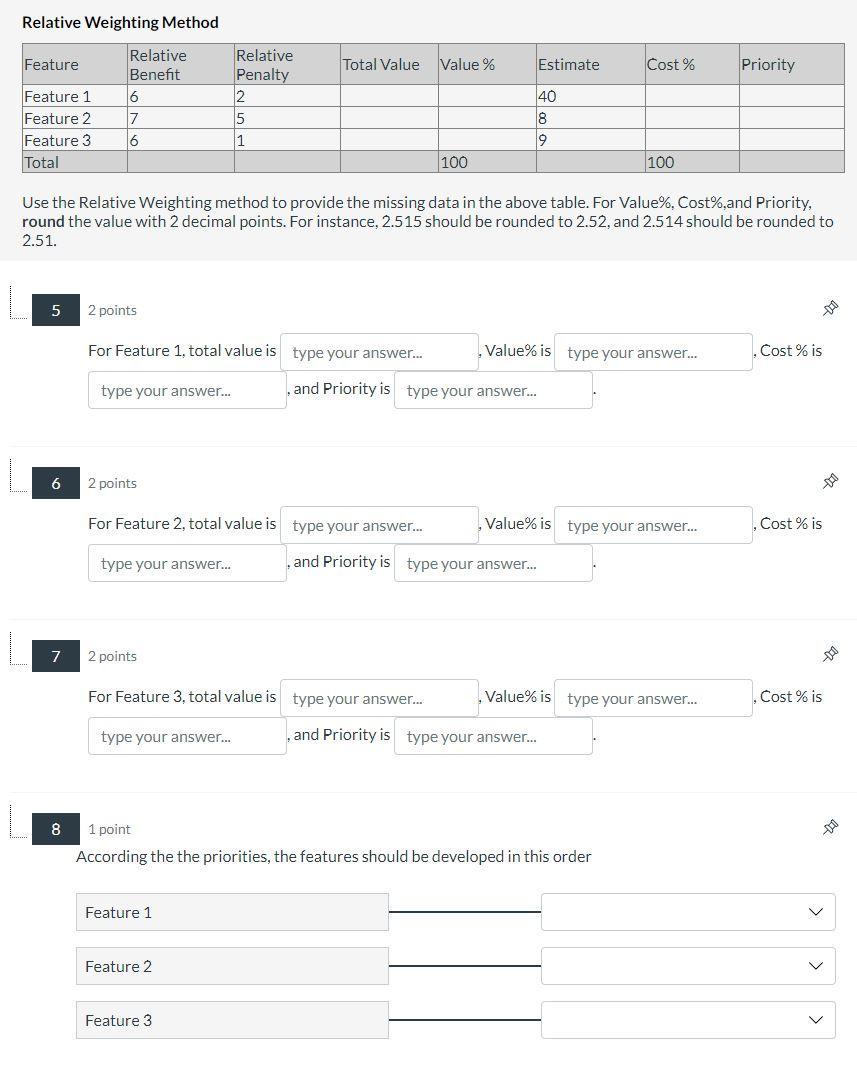Solved Relative Weighting Method Use the Relative Weighting | Chegg.com Solved Relative Weighting Method Use the Relative Weighting | Chegg.com