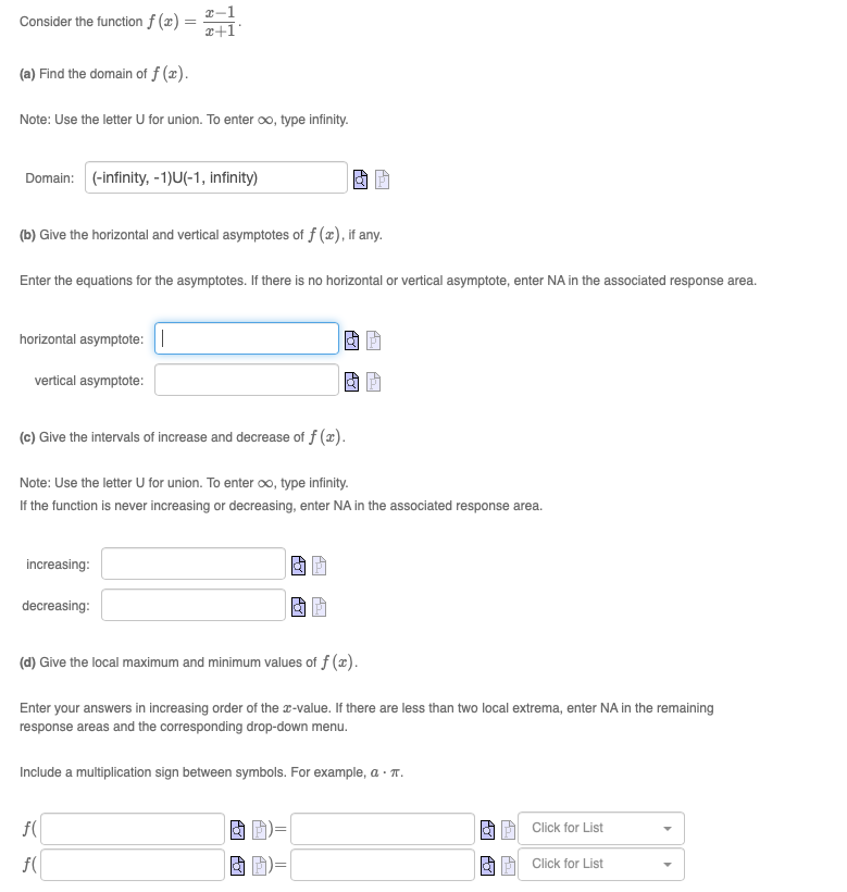 Solved Consider The Function F X X 1x−1 A Find The