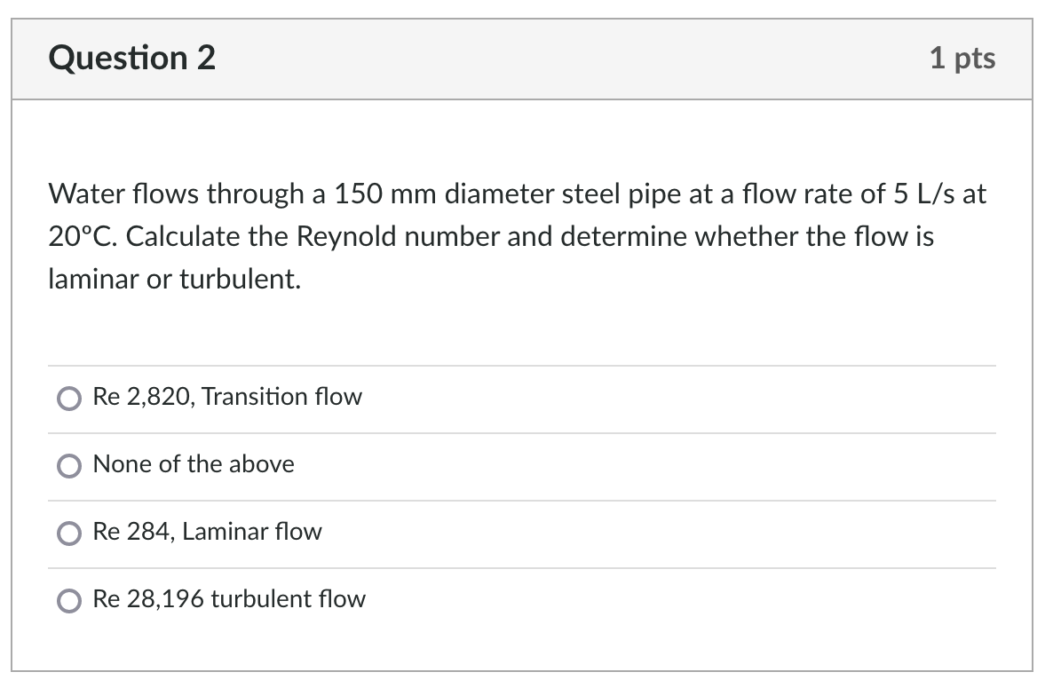 Solved Water flows through a 150 mm diameter steel pipe at a | Chegg.com