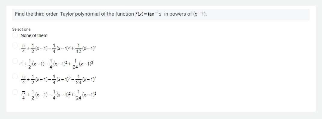 Solved Find the third order Taylor polynomial of the | Chegg.com