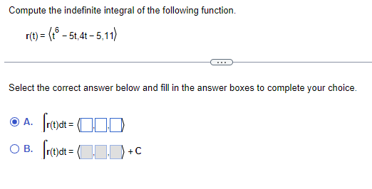 Solved Compute the indefinite integral of the following | Chegg.com