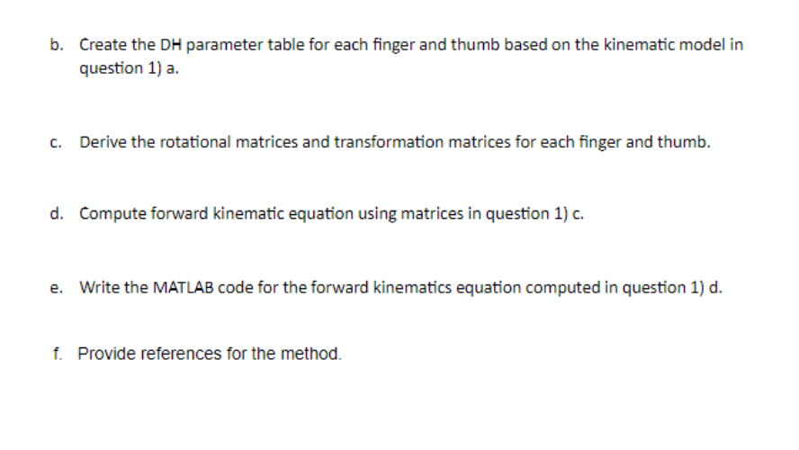 1) Figure shows the configuration of sensors on hand | Chegg.com