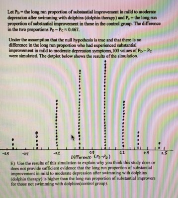 Solved Let Po the long run proportion of substantial | Chegg.com