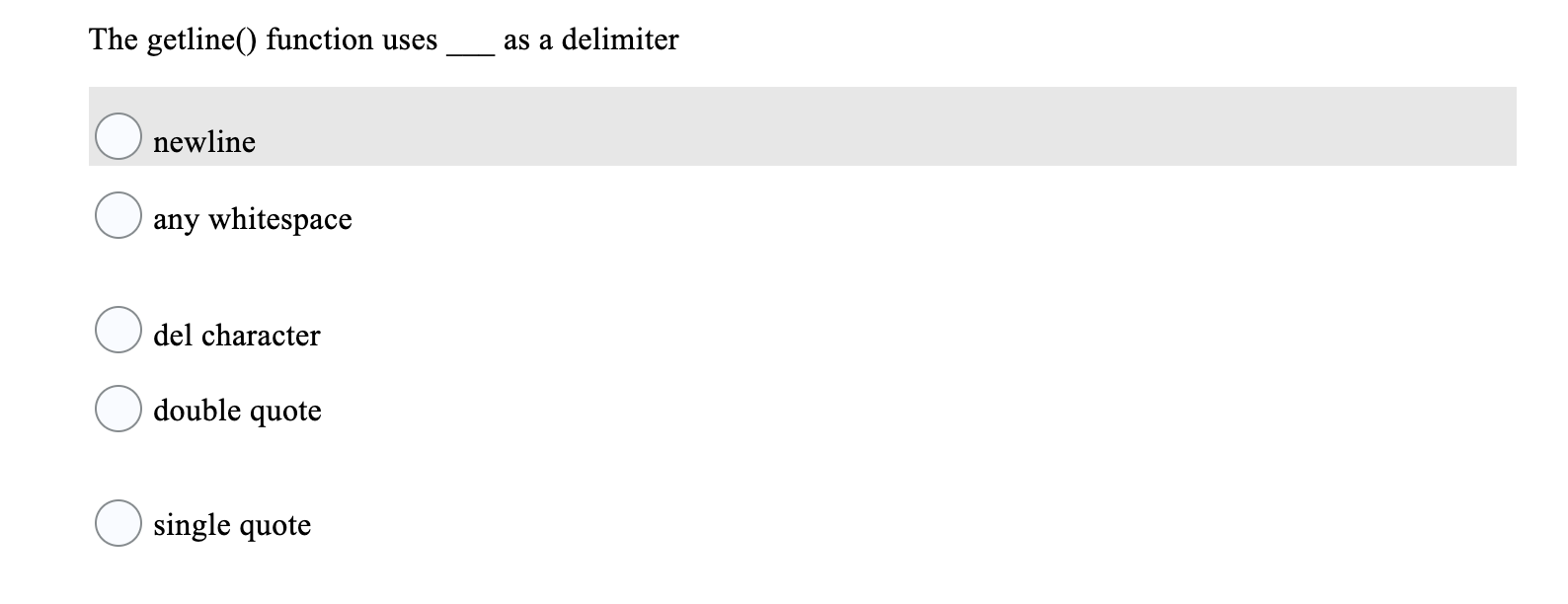 Solved The Getline Function Uses As A Delimiter Newline 9054