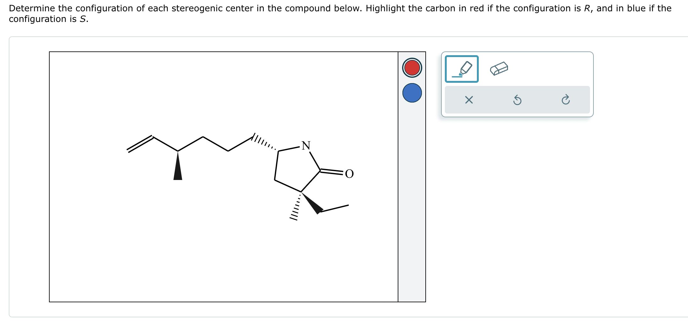 Solved Determine the configuration of each stereogenic | Chegg.com