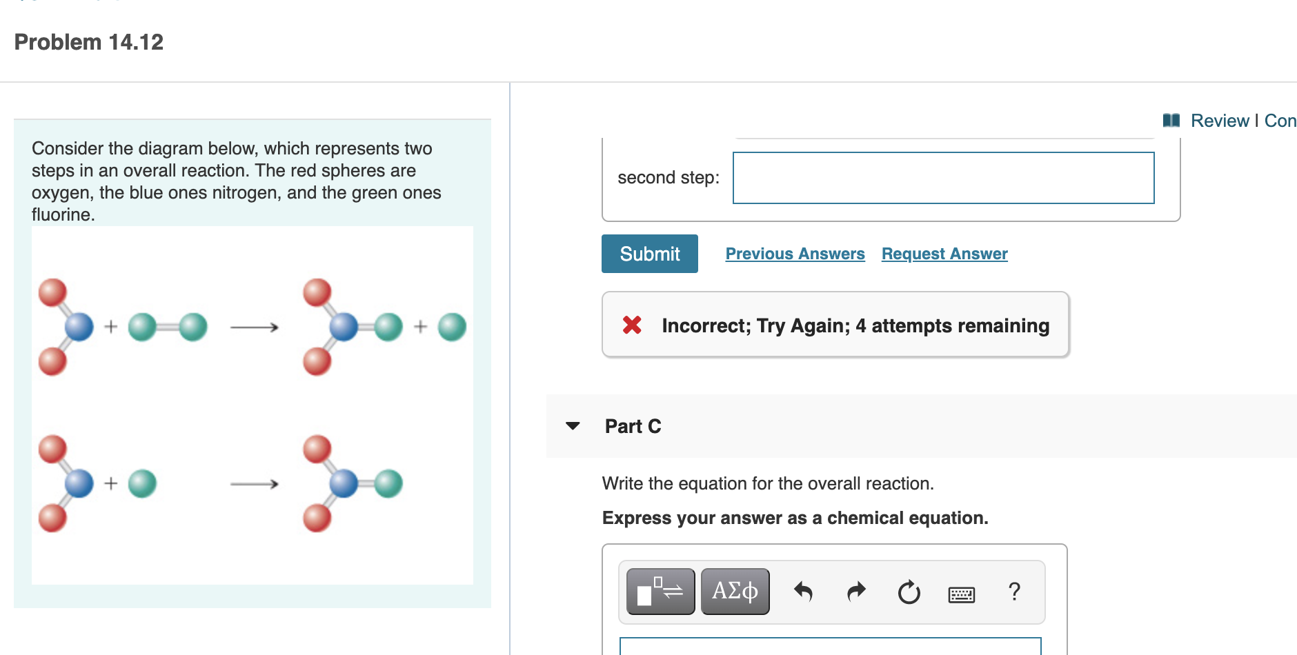 Solved Problem 14.12 I Review | Con Consider the diagram | Chegg.com