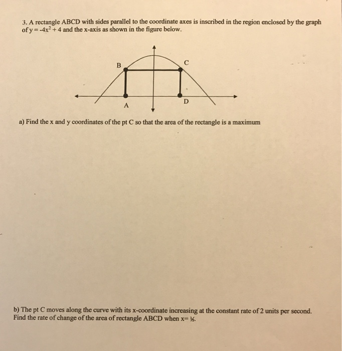 Solved 3. A rectangle ABCD with sides parallel to the | Chegg.com
