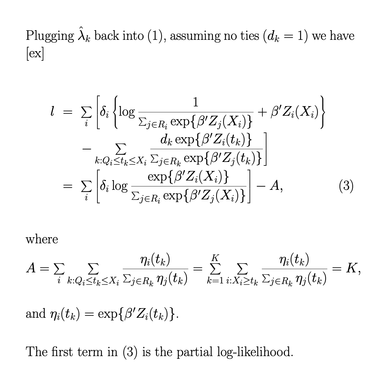 Solved Consider Generally With Time Dependent Covariates