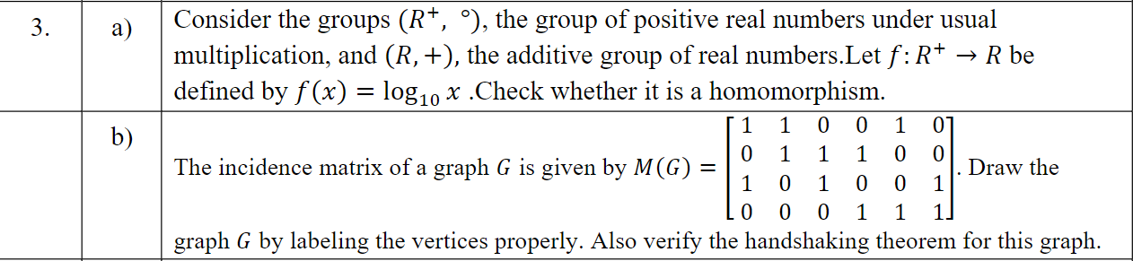 Solved 3. a) Consider the groups (R", º), the group of | Chegg.com