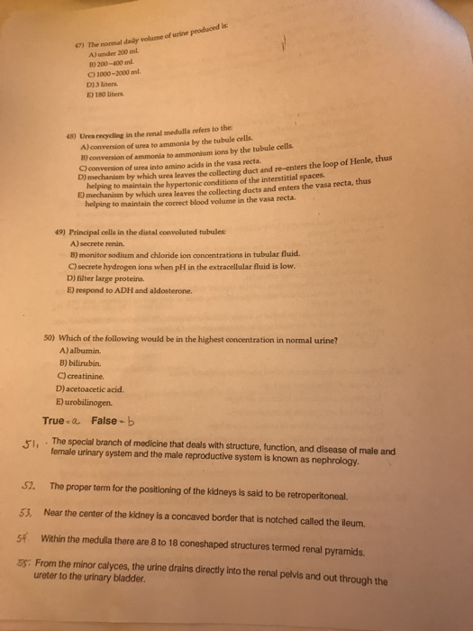 Solved 42) If a substance has exceeded its transport maximum | Chegg.com